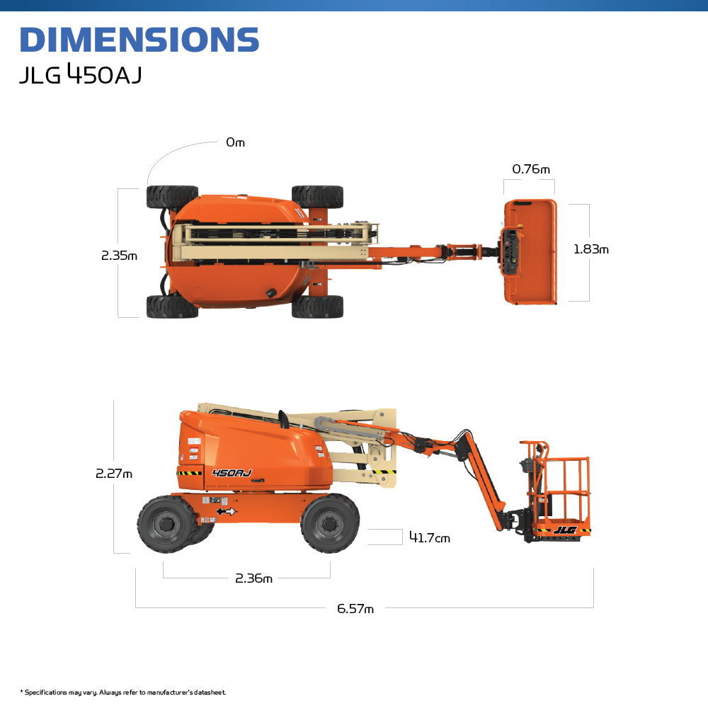 JLG 450AJ - 15.72m Diesel Articulated Boom Lift