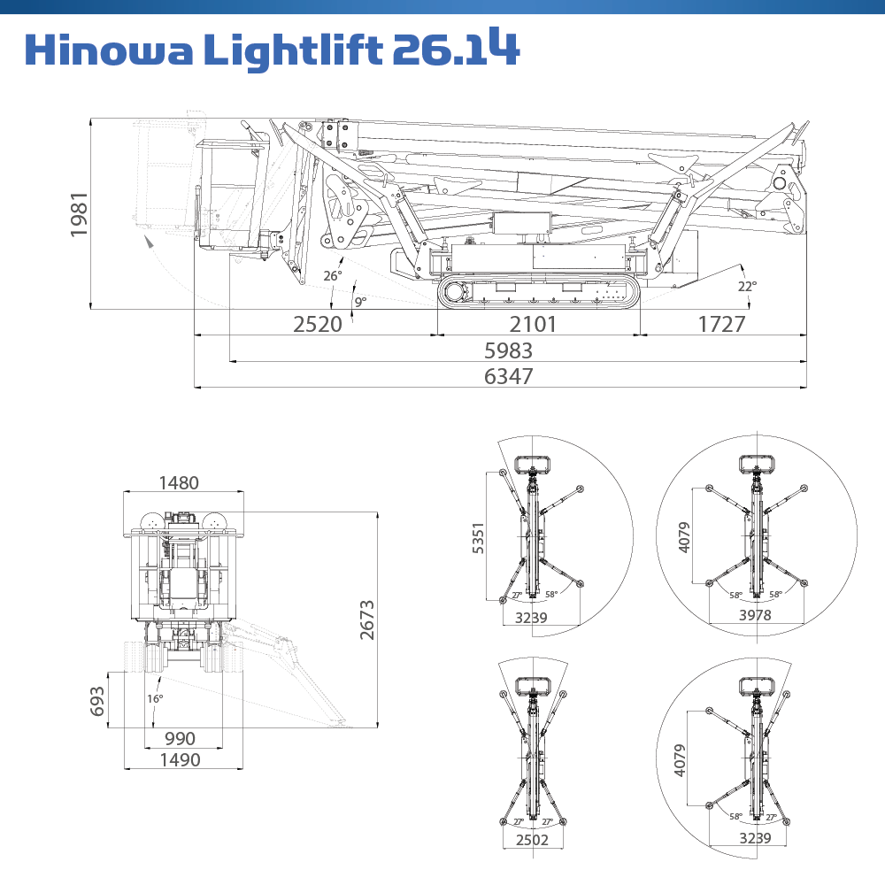 Hinowa Lightlift 26.14 | Spider | Hire Safe Solutions Ltd